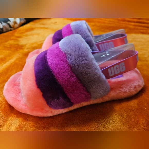 UGG | Shoes | Ugg Multicolor Fluff Yeah Slide | Poshmark